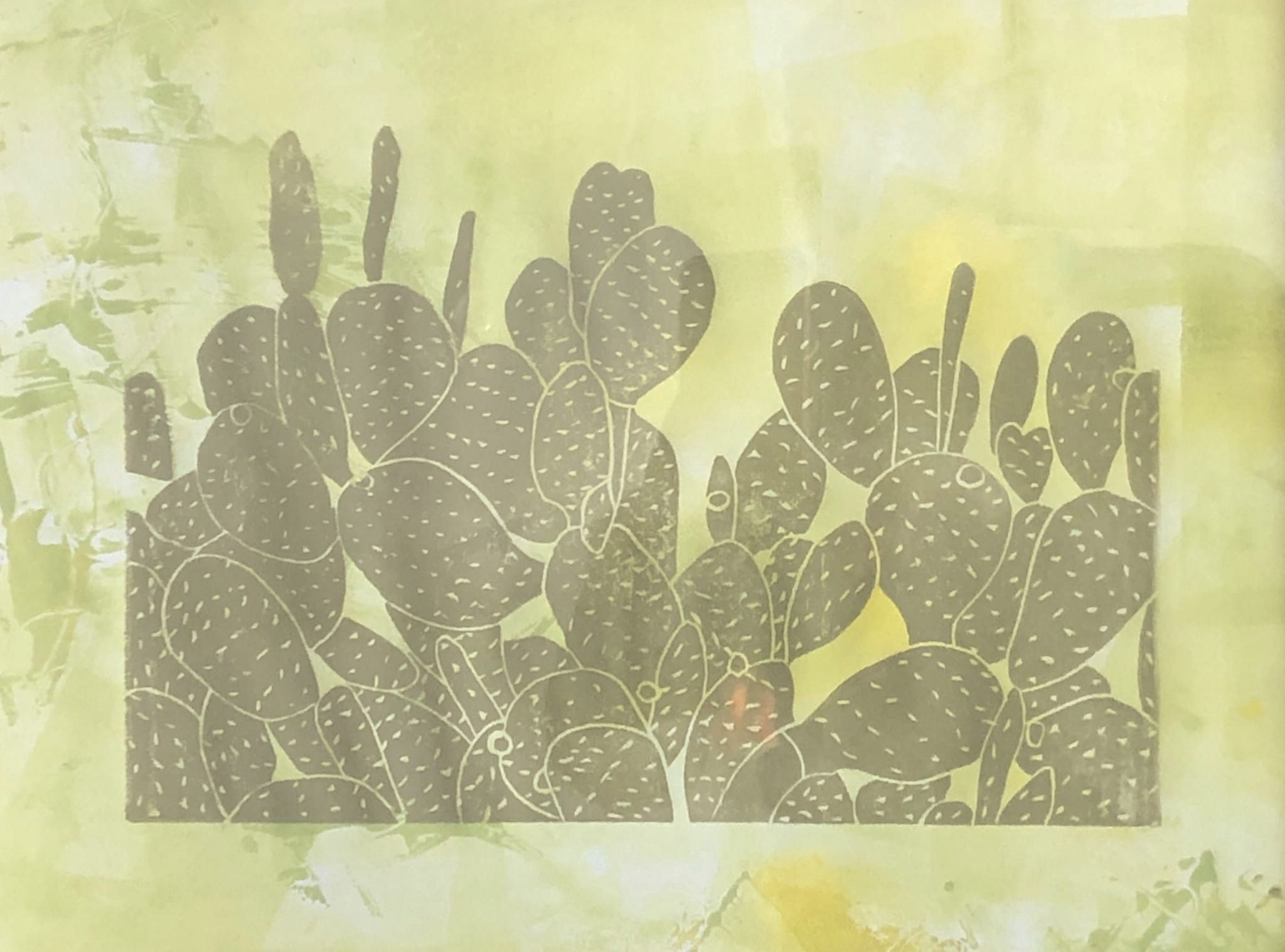 linogravure Maryse Martin- Lelievre – Collectif Créatif Conflanais